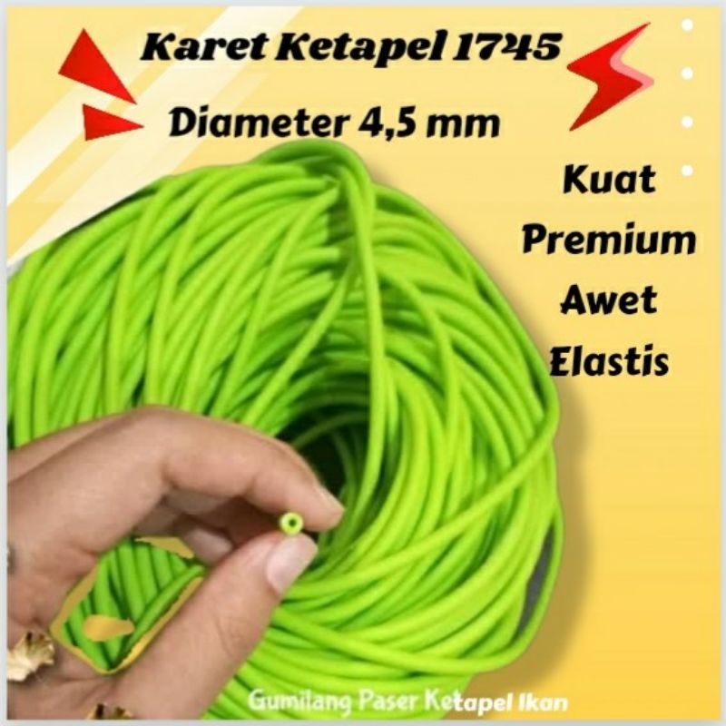 Jual karet ketapel elastis tube 1745 hijau 100cm | Shopee Indonesia