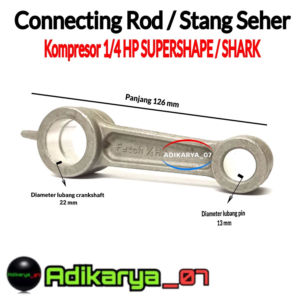 Jual Stang seher kompresor conrod stang seher kompresor SHARK SUPER ...