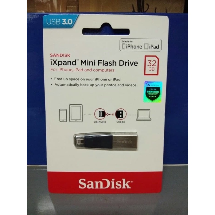Jual Sandisk Ixpand Mini 32Gb Usb 3.0 Flash Drive For Iphone ,Ipad # ...