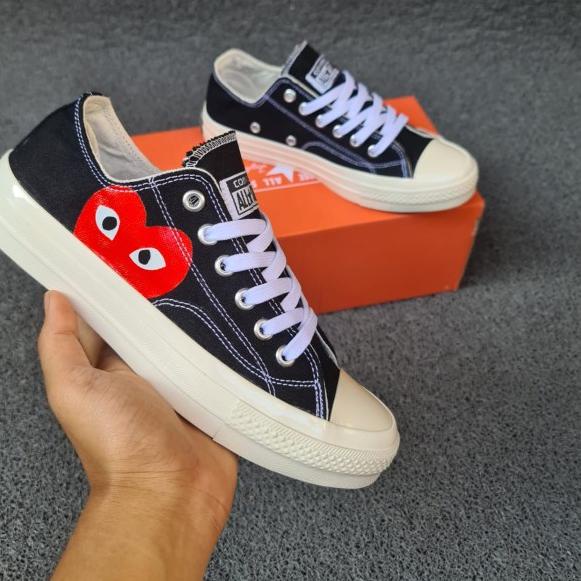 Jual SEPATU CONVERSE ALL STAR CDG PLAY LOW HITAM PUTIH CONVERSE LOVE ...