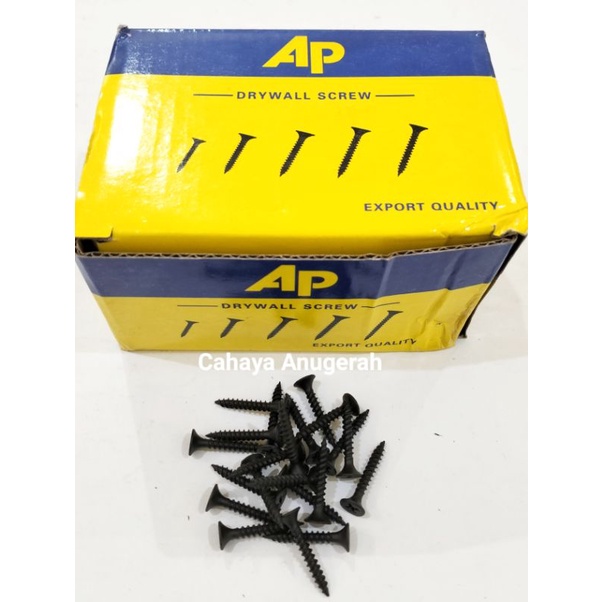 Jual Baut Gipsum 3/4 x 6 AP / Skrup Baut Gypsum 3/4 x 6 | Shopee Indonesia