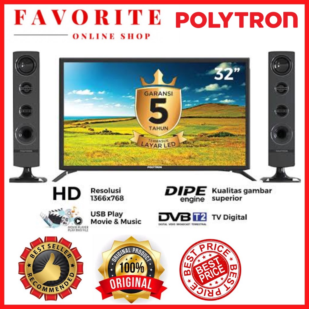 Jual LED POLYTRON 32 CINEMAX TOWER POLYTRON PLD 32 LED 32 TOWER CINEMAX ...