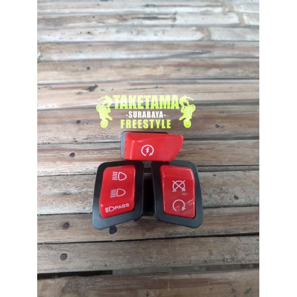Jual Saklar vietnam merah tombol stater idling pass beam vario beat ...