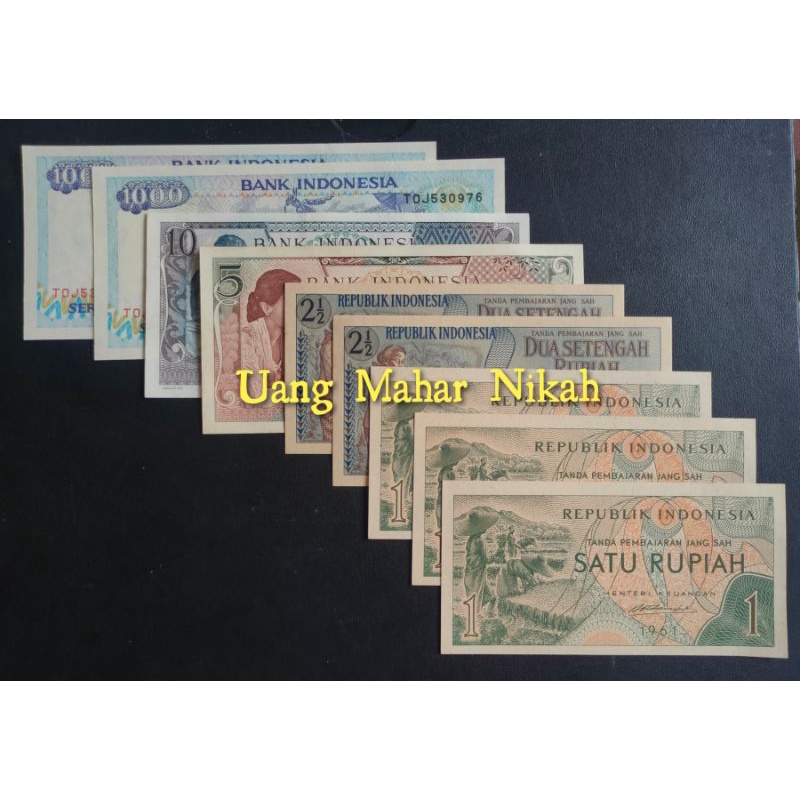 Jual PAKET MAHAR 2023 RUPIAH UANG KUNO KERTAS INDONESIA | Shopee Indonesia