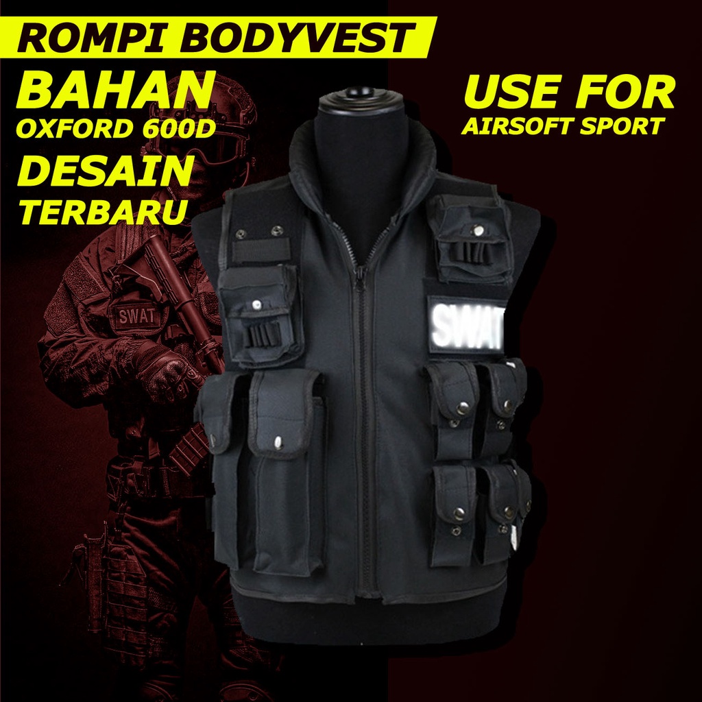 Jual NEW ROMPI TACTICAL BODYVEST ROMPI VEST JAKET TACTICAL ROMPI ...