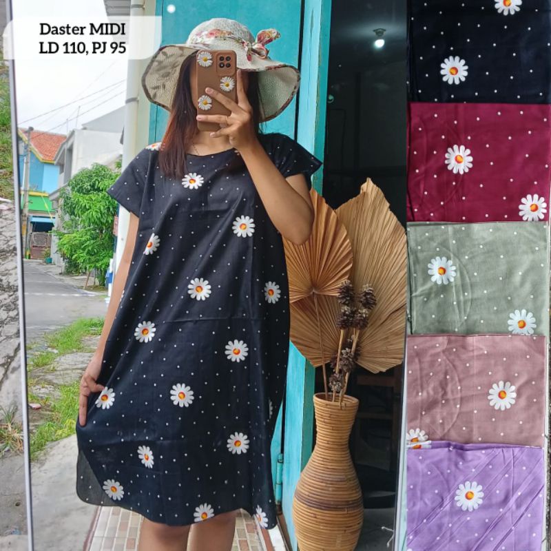 Jual Daster Cantik Homedress Kekinian Motif Midi Terbaru | Shopee Indonesia