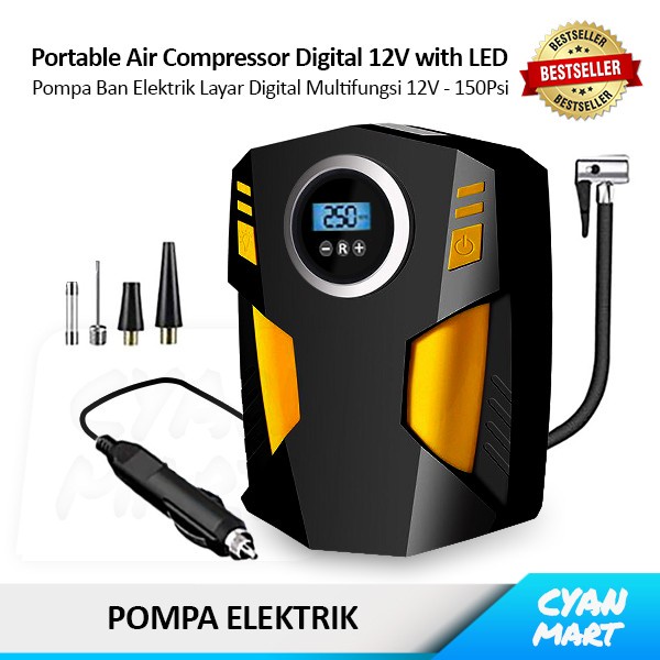 Jual Pump Automobile Pompa Angin Ban Mobil Elektrik Tyre Inflator ...