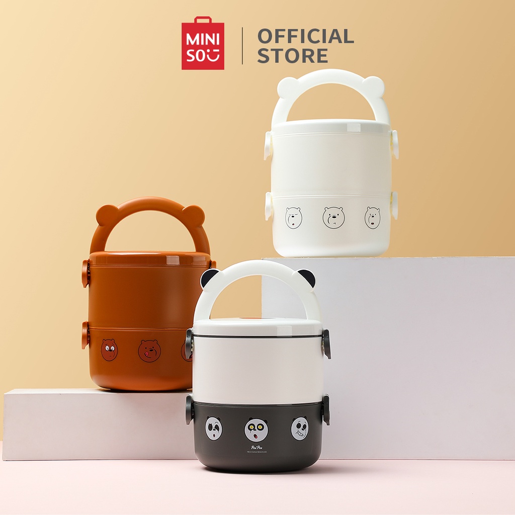 Jual MINISO Kotak Makan 2 Lapis dengan Sendok 1850ml We Bare Bears ... Jual MINISO Kotak Makan 2 Lapis dengan Sendok 1850ml We Bare Bears ...