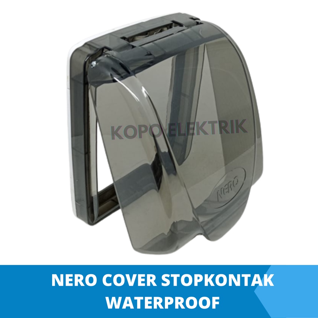 Jual NERO Cover Stop Kontak Waterproof 1 Gang Outdoor A6FSH | Shopee ...