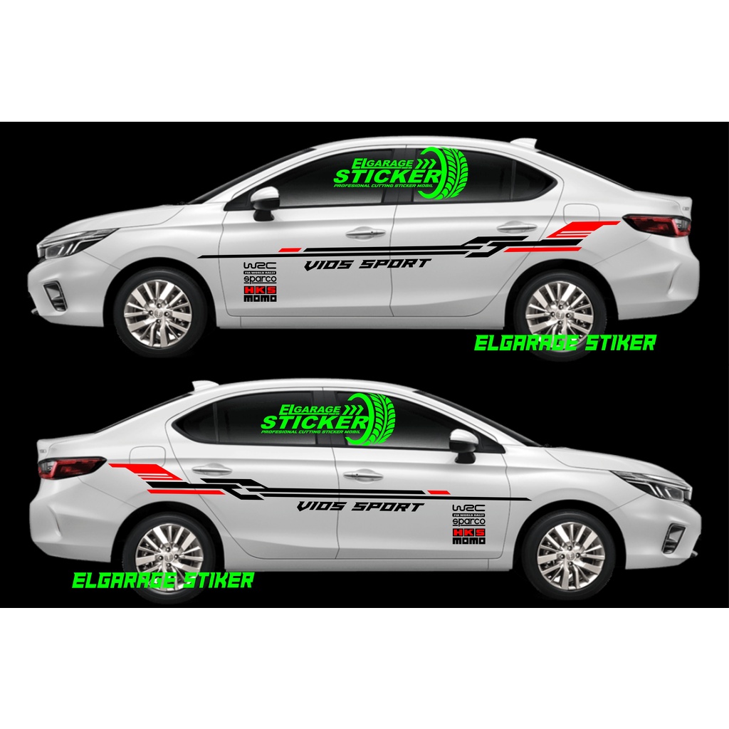 Jual Stiker mobil mobil sedan vios city corola civic camry dll cutting ...