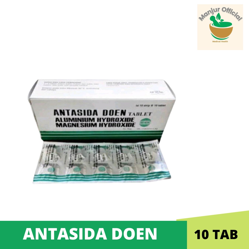Jual Antasida Doen 10 Tablet Triman Obat Sakit Maag || Alumunium ...