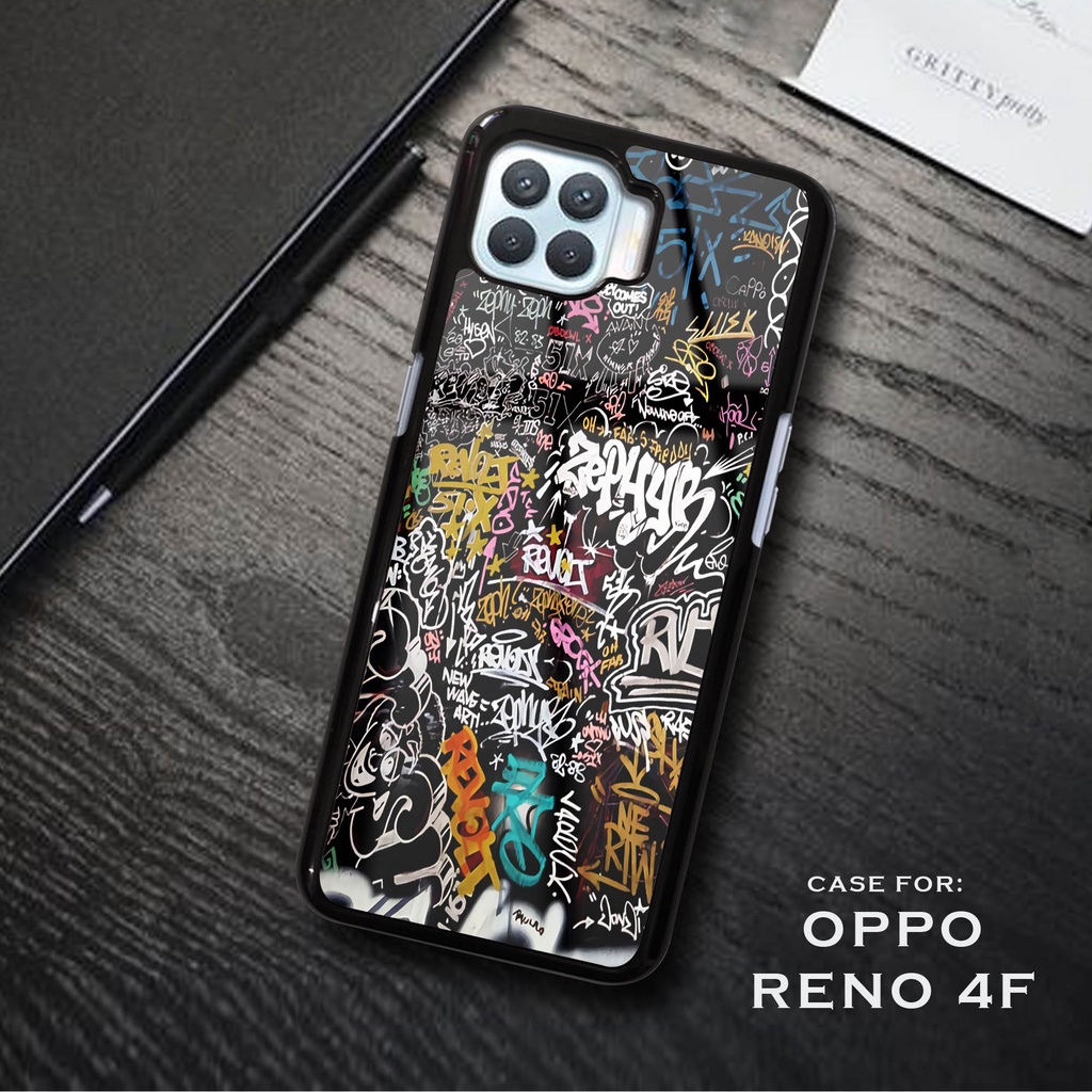 Jual Rou Case OPPO Reno 4F - [ GRAFITY ] 2D Case - Hardcase Glossy ...