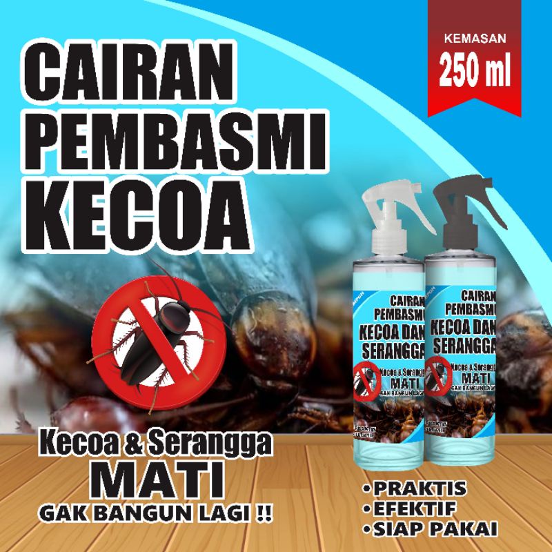 Jual Cairan Pembasmi KECOA Dan SERANGGA Ampuh 100% kemasan spray 250 ml ...