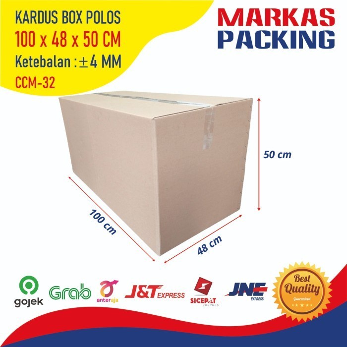 Jual Kardus Jumbo 100X48X50 Packing Karton Kotak Box Polos C/F | Shopee ...