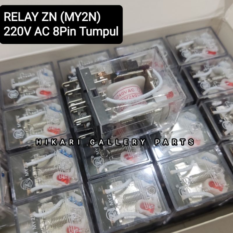 Jual RELAY ZN MY2N 220VOLT 8 PIN TUMPUL / RELAY MY2N AC 220V 8 KAKI ...