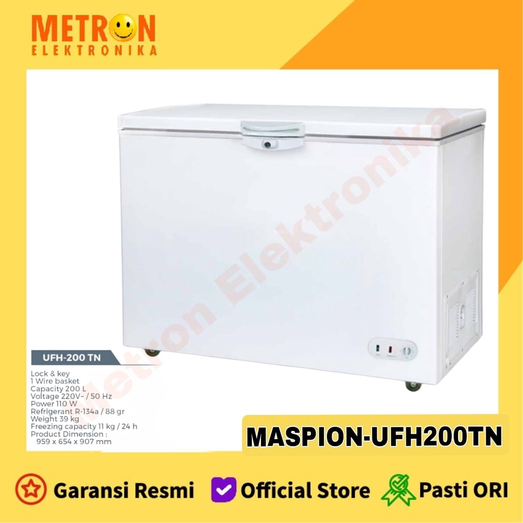 Jual MASPION UFH 200 TN CHEST FREEZER BOX 200 LITER / UFH200TN | Shopee ...