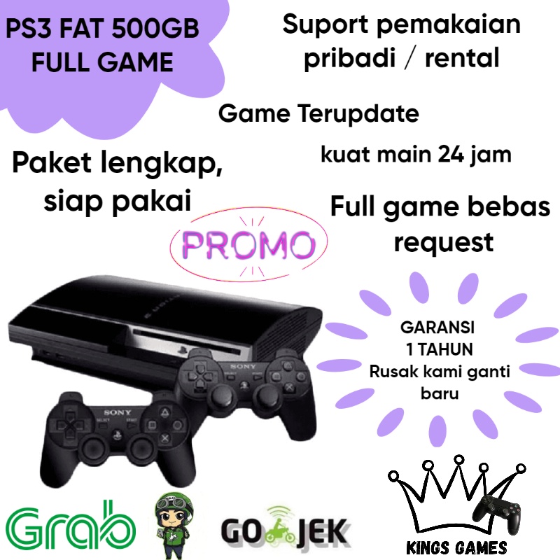 Jual ps3 fat playstation 3 fat 500gb fuIl game bebas requ3st | Shopee ...