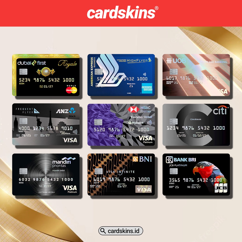 Jual BANK CARD HOLOGRAM SERIES 2 - Card Cover Skin Sticker - Stiker ...