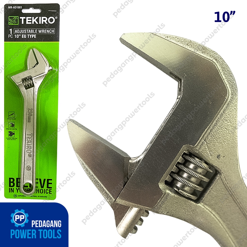Jual TEKIRO KUNCI INGGRIS 10 INCHI TIPE EU ADJUSTABLE WRENCH BAGO WR ...