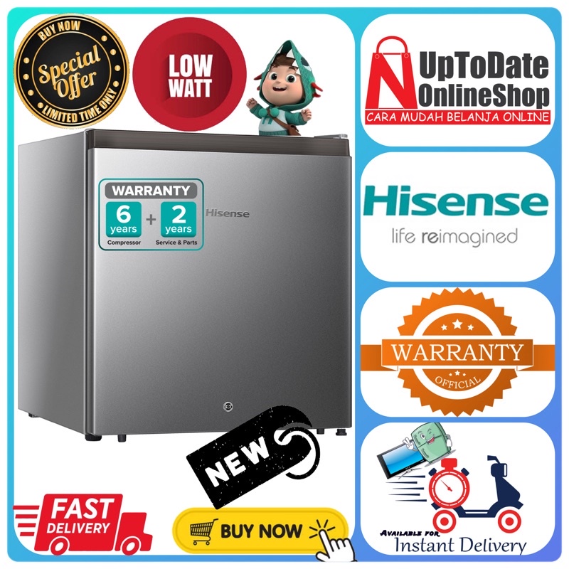 Jual KULKAS PORTABLE MINI HISENSE RR68D4IGN RR58D4IGN SMART FAST COOLING SUPER LOW WATT MINI BAR ...
