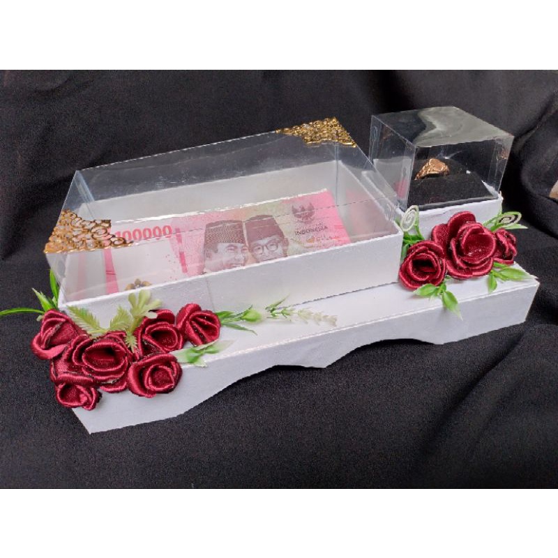 Jual kotak uang mahar /box uang mahar / tempat uang mahar & cincin ...