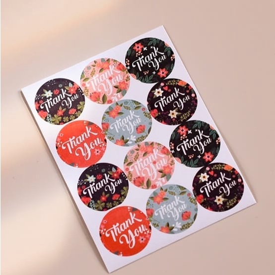 Jual Label Terima Kasih Sticker Thank You Sticker Package Olshop ...