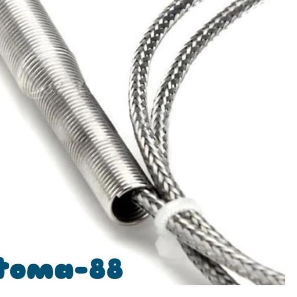 Jual Sensor Suhu RTD PT100 Probe 10cm 100mm PT-100 Kabel 2M 2 Meter ...