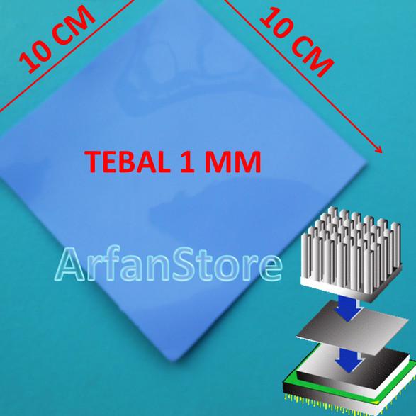Jual 10cm x 10cm x 0.1cm Thermal Silicon Pad 100mm x 100mm x 1mm Heatsink | Shopee Indonesia