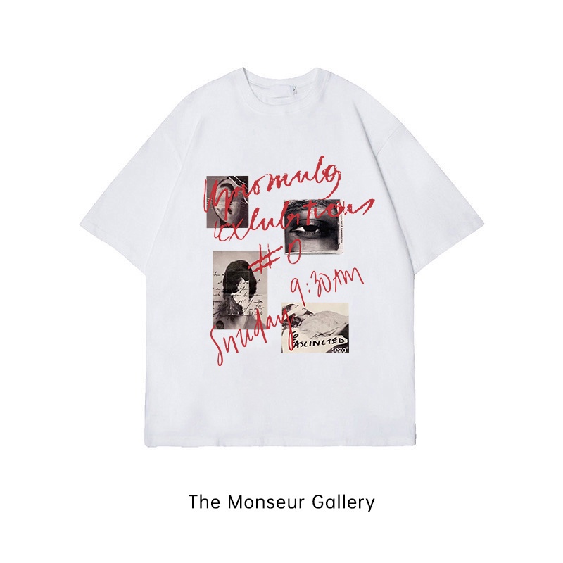 Jual The Monseur Gallery T-shirt Oversize Milkshake | Kaos Cream A0542 ...