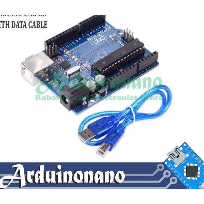 Jual Arduino Uno R3 With Data Cable Dip Ic Atmega328 Atmega 16u2 Serial Shopee Indonesia 3878