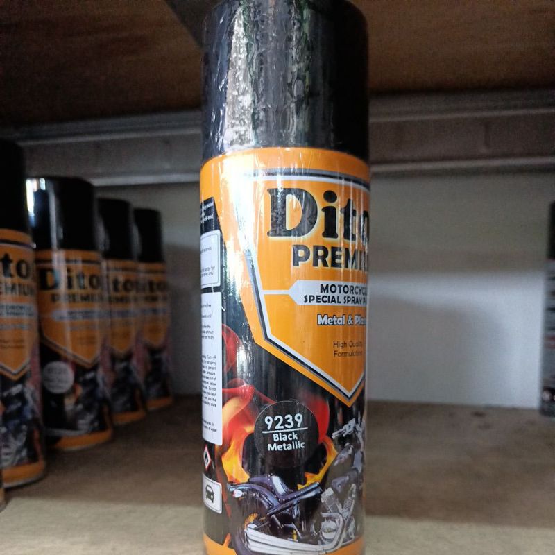 Jual CAT DITON HITAM BLACK METALLIC 9239 PREMIUM 400CC | Shopee Indonesia