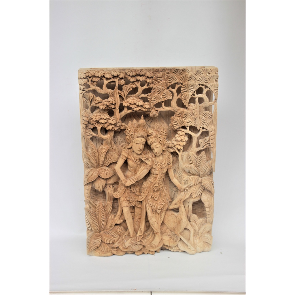 Jual Ukiran Kayu Bali Hiasan Dinding Patung Buatan Tangan Ukuran 50 x ...