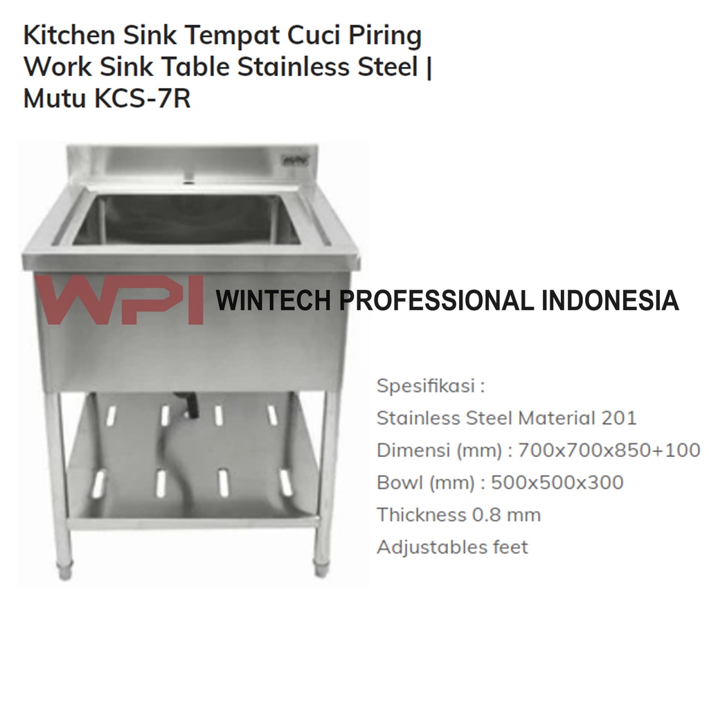 Jual MUTU KCS-7R Kitchen Sink Single Bowl - Bak Tempat Cuci Piring ...