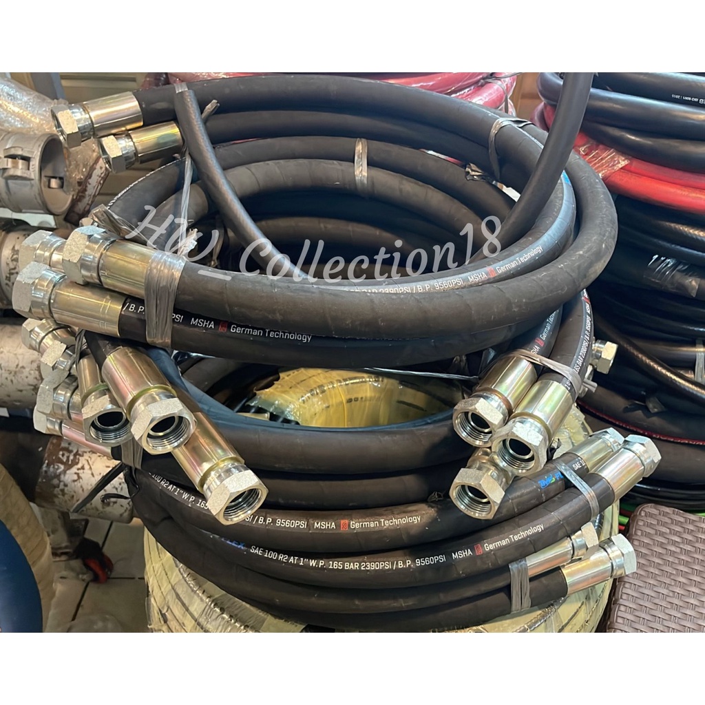 Jual Hose Hydraulic 1/4 Inch-R2 X 1000 MM Female JIC X Male NPT ...
