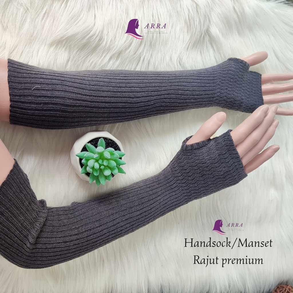 Jual Handsock Rajut Jempol Premium Manset Rajut Manset Rajut Wanita ...