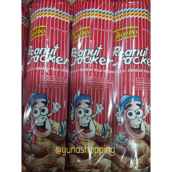 Jual Interbis Peanut Crackers roll 100g | Shopee Indonesia