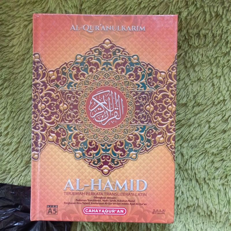 Jual ORIGINAL AL QUR'AN AL HAMID TERJEMAH PERKATA TRANSLITERASI LATIN AL QUR'ANULKARIM WARNA ...