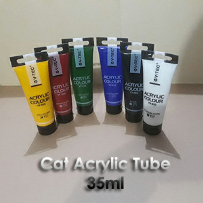 Jual Cat Acrylic.Tube 35ml | Shopee Indonesia