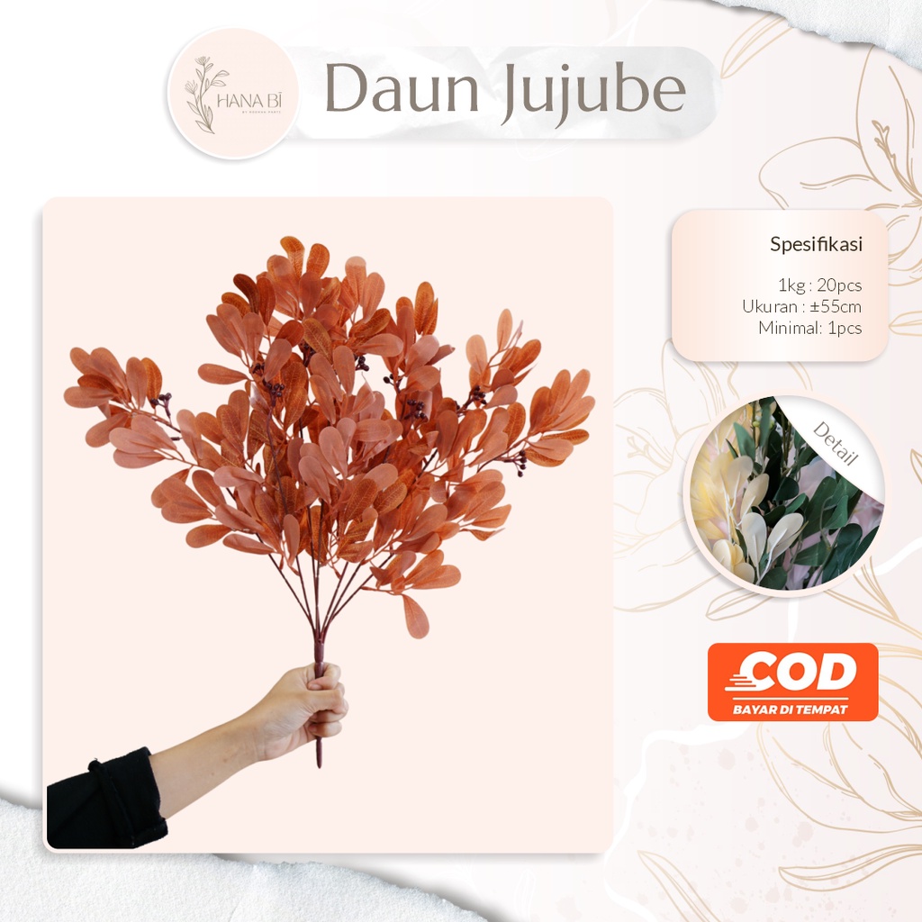 Jual 1pc Daun Dollar Jujube Tsubaki X5 X7 Daun Artificial Daun Palsu ...