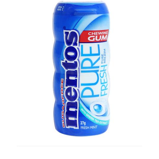 Jual BISA COD Permen Karet MENTOS PURE FRESH MINT SUGARFREE CHWING GUM ...