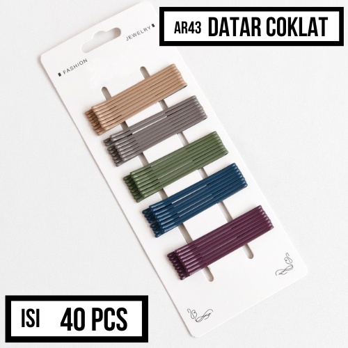 Jual Jepit Lidi Bobby Pin Isi 40 Jepit Rambut Kecil Hitam Warna Hair ...
