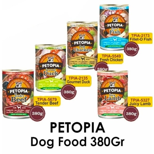 Jual Petopia Dog Food Kaleng 390gr / Makanan Anjing / Wet Food | Shopee ...
