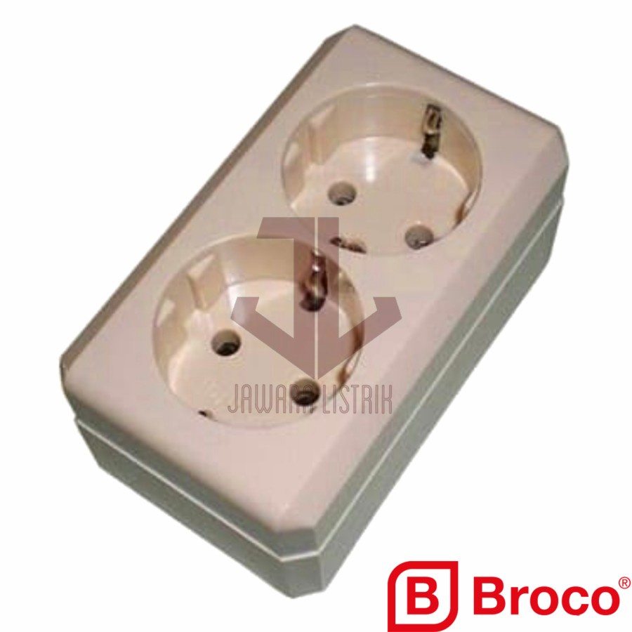 Jual BROCO STOP KONTAK ARDE DOUBLE 2 LUBANG OUTBOW 15420 | Shopee Indonesia