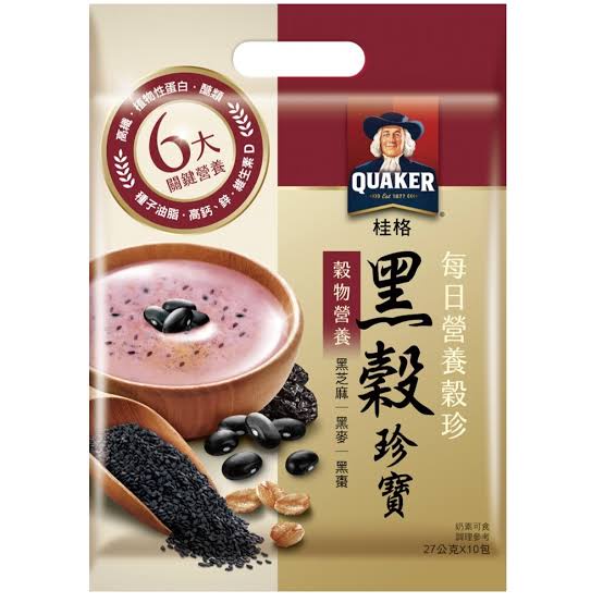 Jual Quaker Herbs & Cereal Beverage Black Sesame Black Beans Black Rice ...