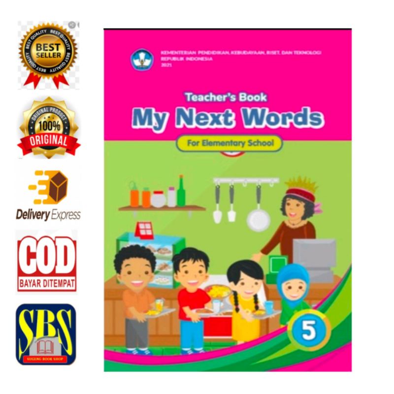 Jual BUKU GURU BAHASA INGGRIS SD Kelas 5 Teacher Book My Next Words For Elementary School ...