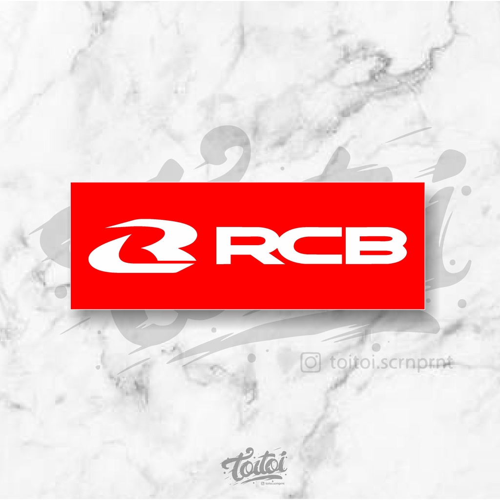 Jual STIKER RACING, STIKER MOTOR, STIKER RCB MERAH | Shopee Indonesia
