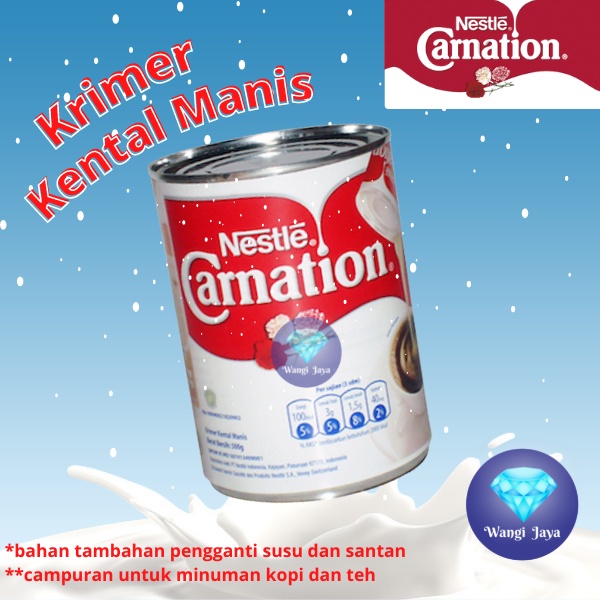 Jual Nestle Carnation Susu Krimer Kental Manis Kaleng 488 GR | Shopee ...