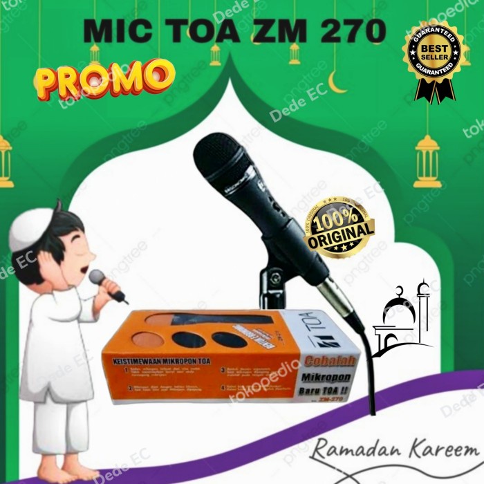 Jual Microphone Kabel Toa Zm 270/mic Adzan Masjid & musola | Shopee ...