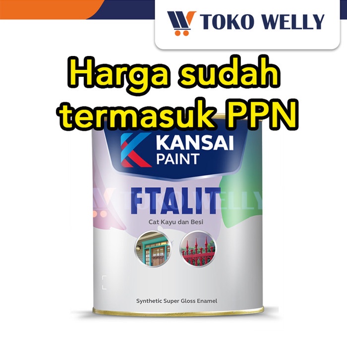 Jual FTALIT GLOSS / CAT KAYU BESI HITAM & PUTIH 1 KG | Shopee Indonesia