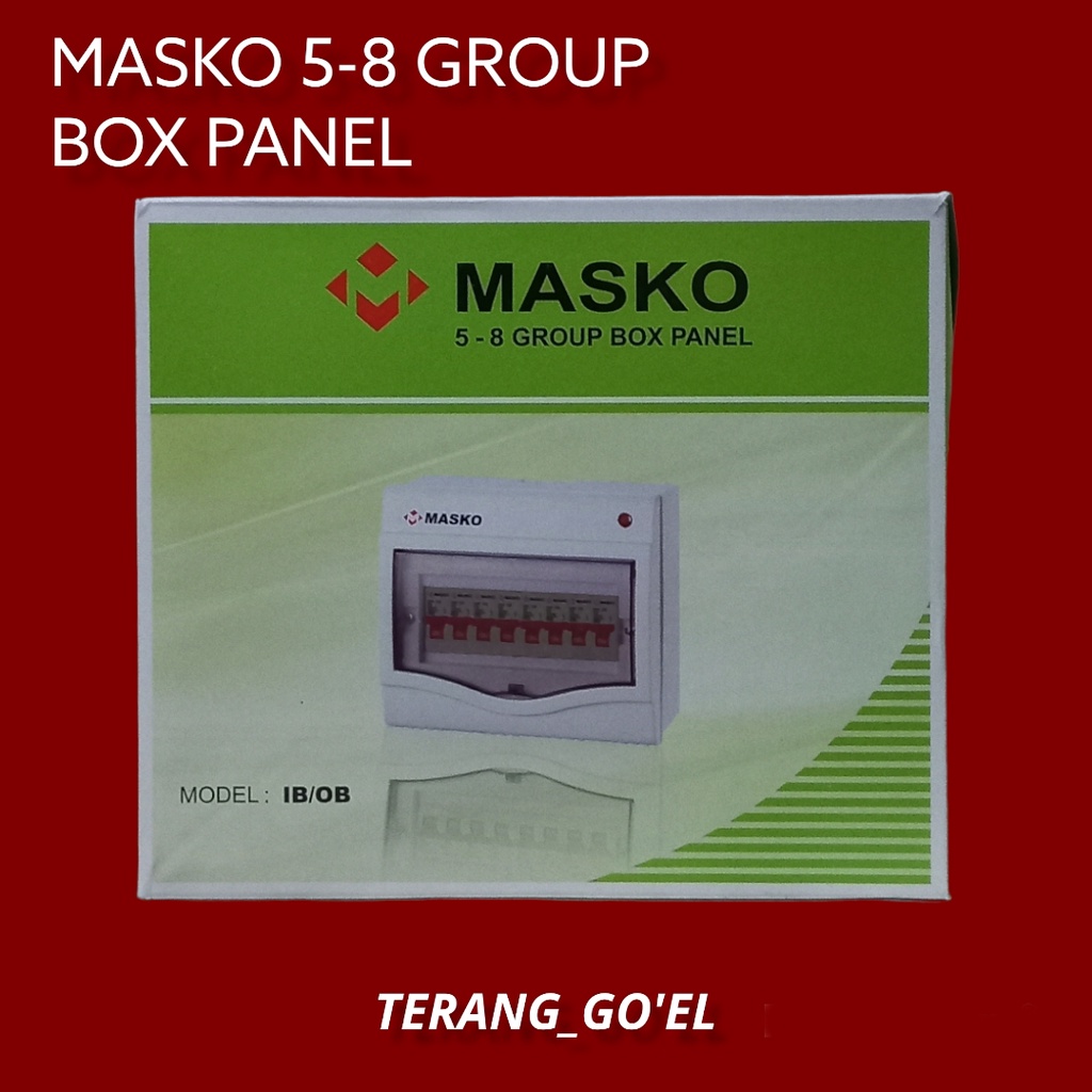 Jual MASKO BOX MCB 5 - 8 GROUP 9808L LAMPU IB OB INBOW OUTBOW TANAM ...